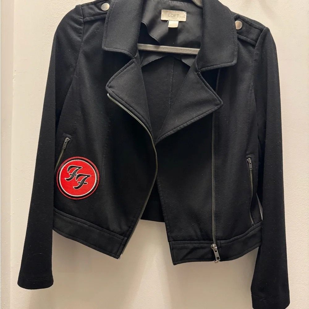 Upcycled | Jackets & Coats | Upcycled Black Moto Jacket With Band ...